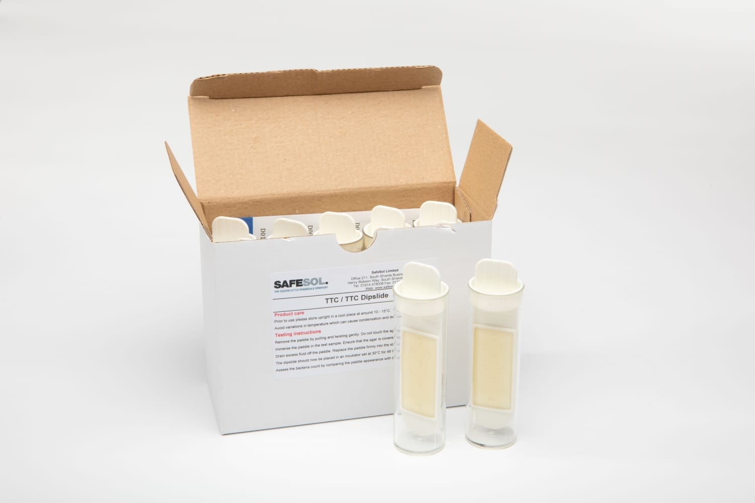 TTC/TTC Dipslides for measuring general bacteria - 10 dipslides